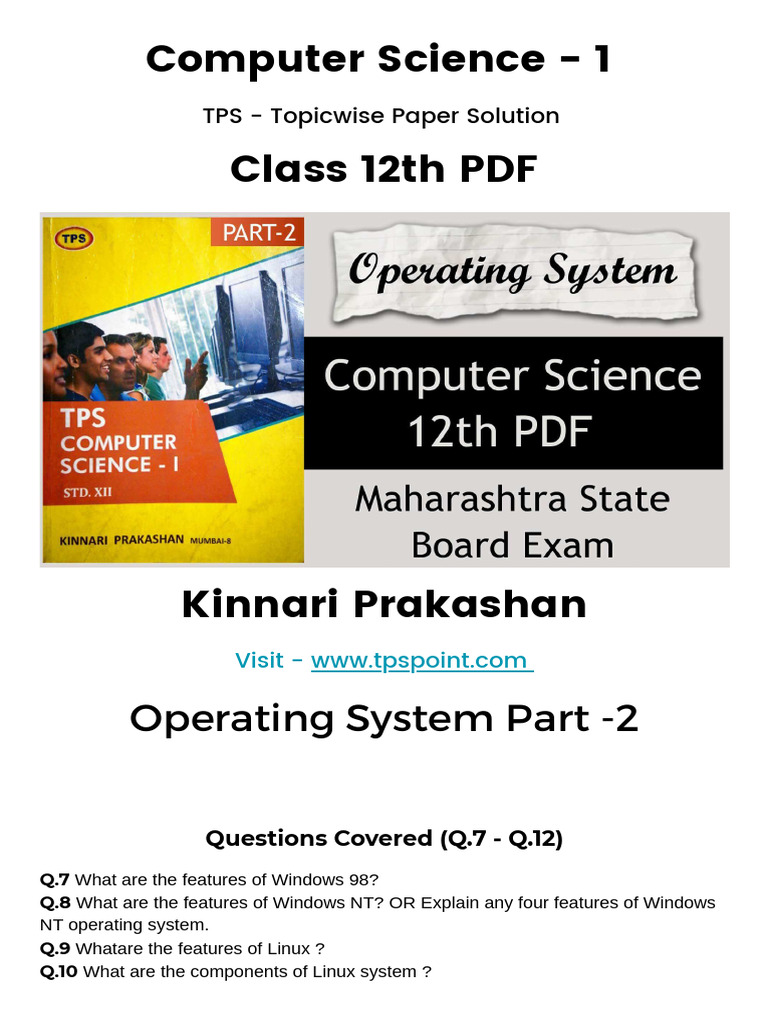 Operating System Part 2 | PDF | Computer File | Operating System