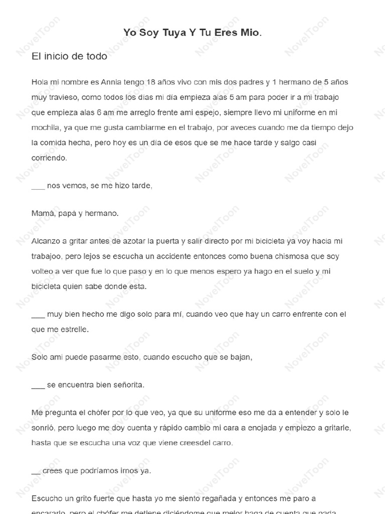 Yo Soy Tuya Y Tu Eres Mio. | PDF