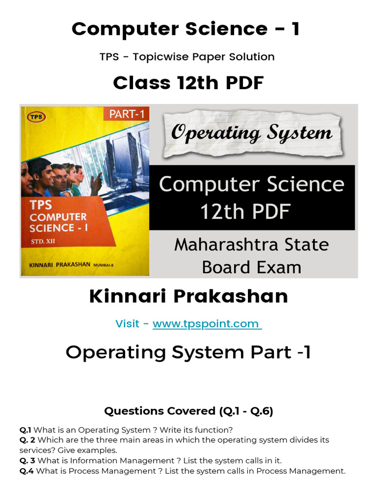 operating-system-part-1 | PDF | Computer File | Operating System