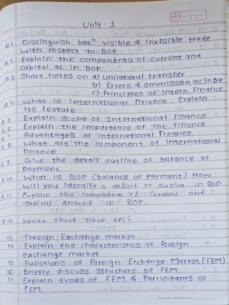 IBF Question Bank | PDF