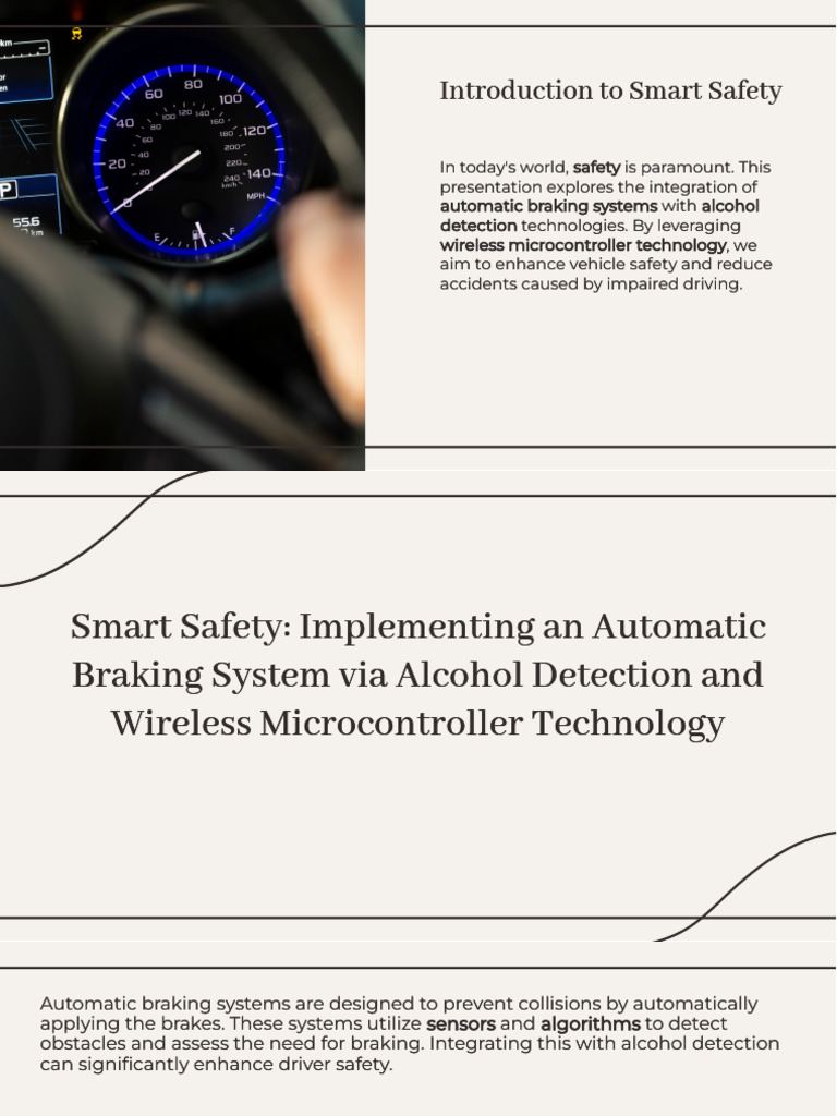 Slidesgo Smart Safety Implementing An Automatic Braking System Via ...