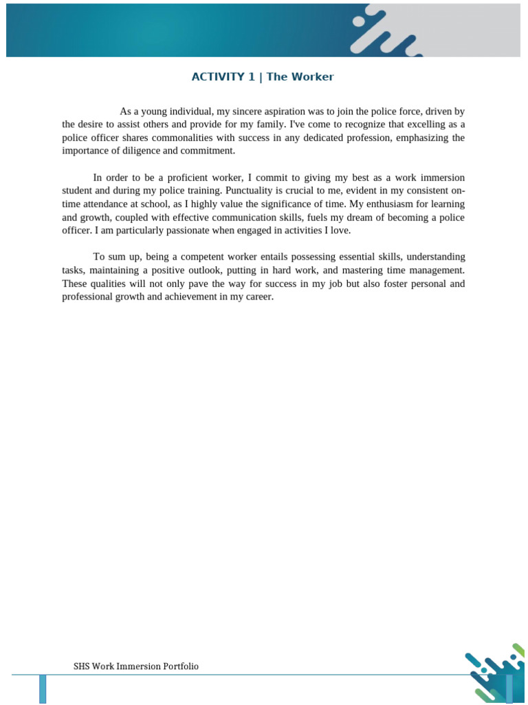 GABRIEL-THE-WORKER | PDF | Behavior Modification | Cognition