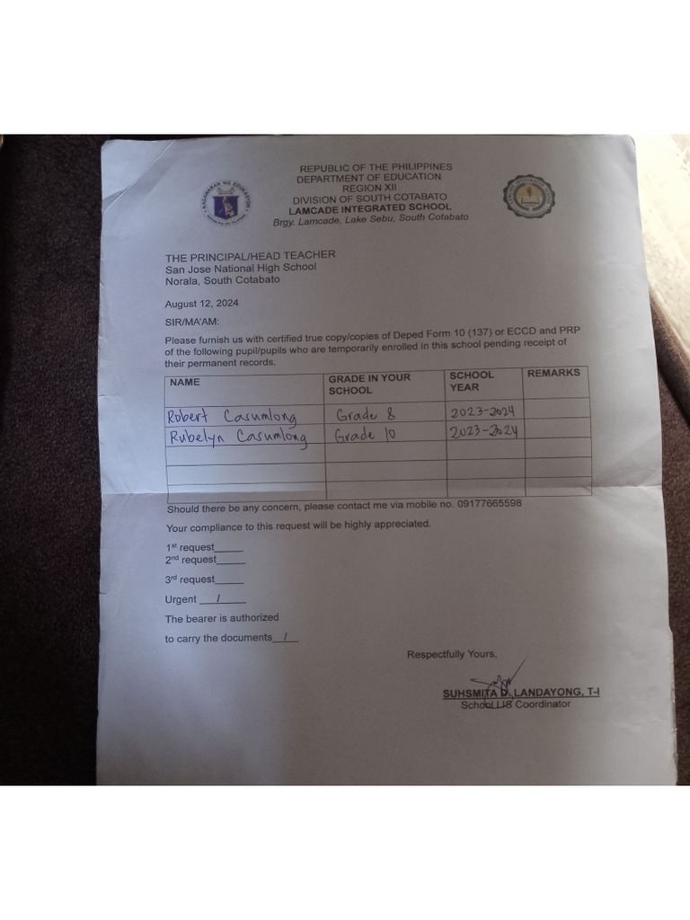 Form 137 | PDF