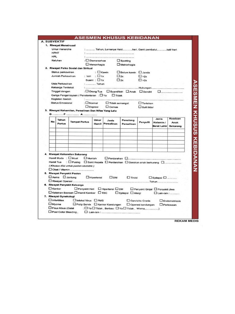 PKP 6 - Bukti - Pelayanan - Promotif - Pada - RM - Contoh | PDF