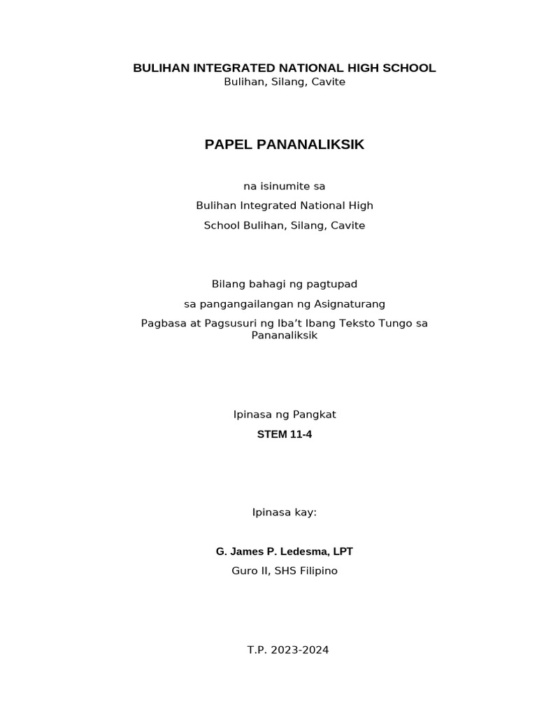 PANGKAT 2 STEM 11 4k2at3 | PDF