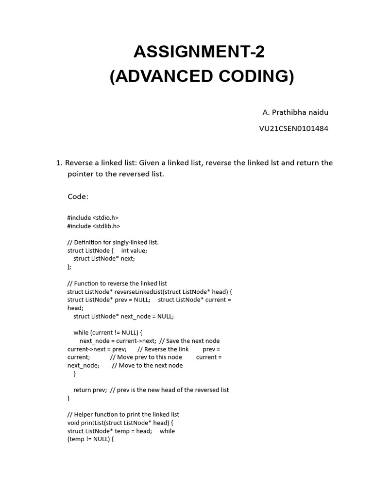 Assignment 2 1484 | PDF | Pointer (Computer Programming) | Software ...