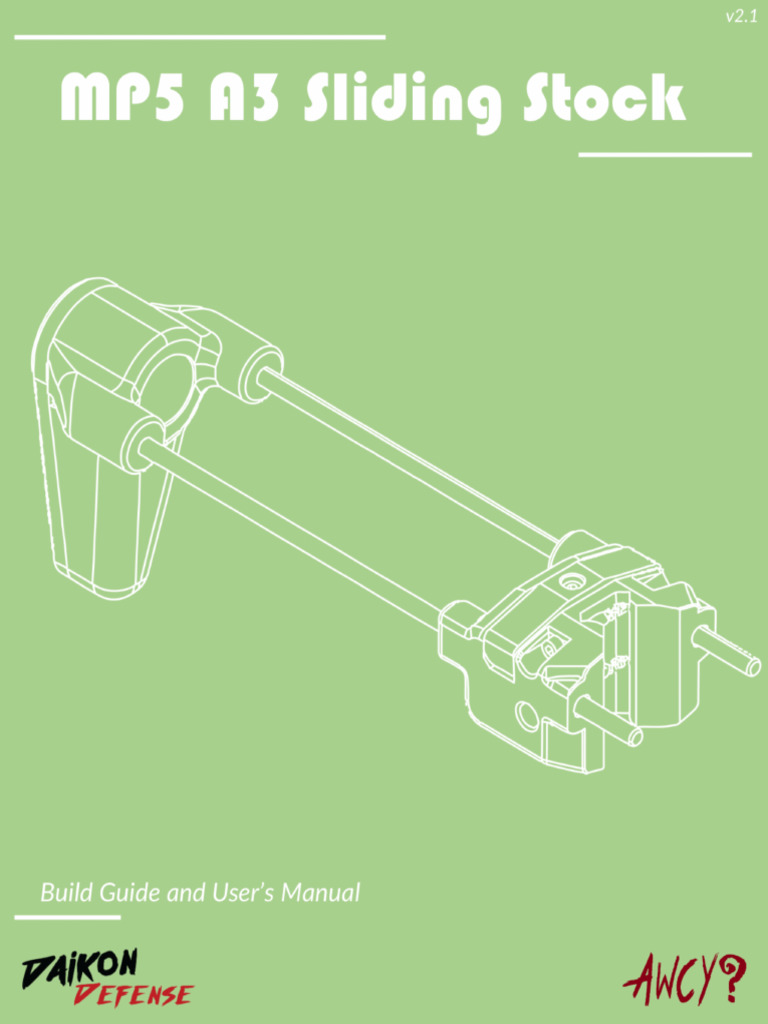 MP5 A3 Sliding Stock - Brace Manual | PDF