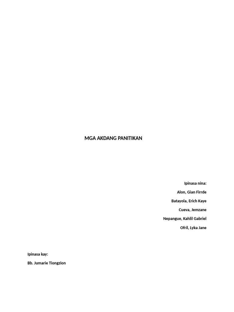 Ang Ngalan NG Rosas | PDF