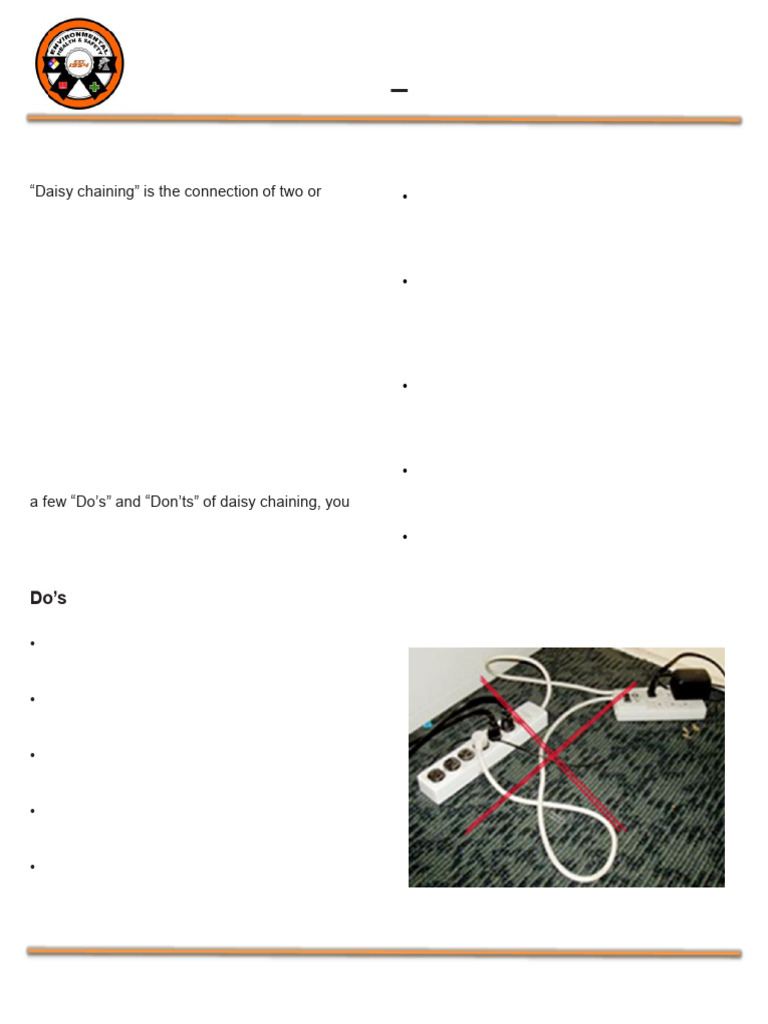 Daisy Chaining Fact Sheet | PDF | Ac Power Plugs And Sockets | Electric ...
