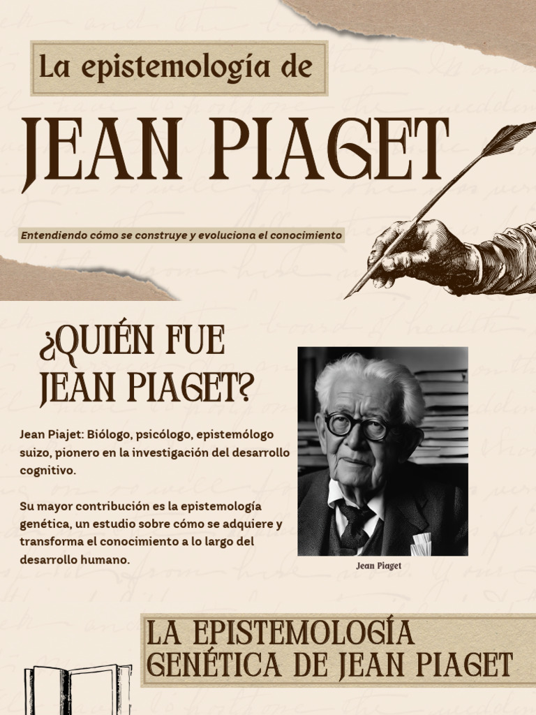 Jean Piaget: Epistemología Genética | PDF | Conocimiento | Pensamiento