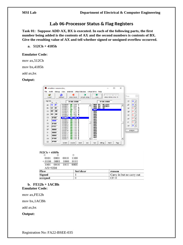 MSI LAB 6 | PDF