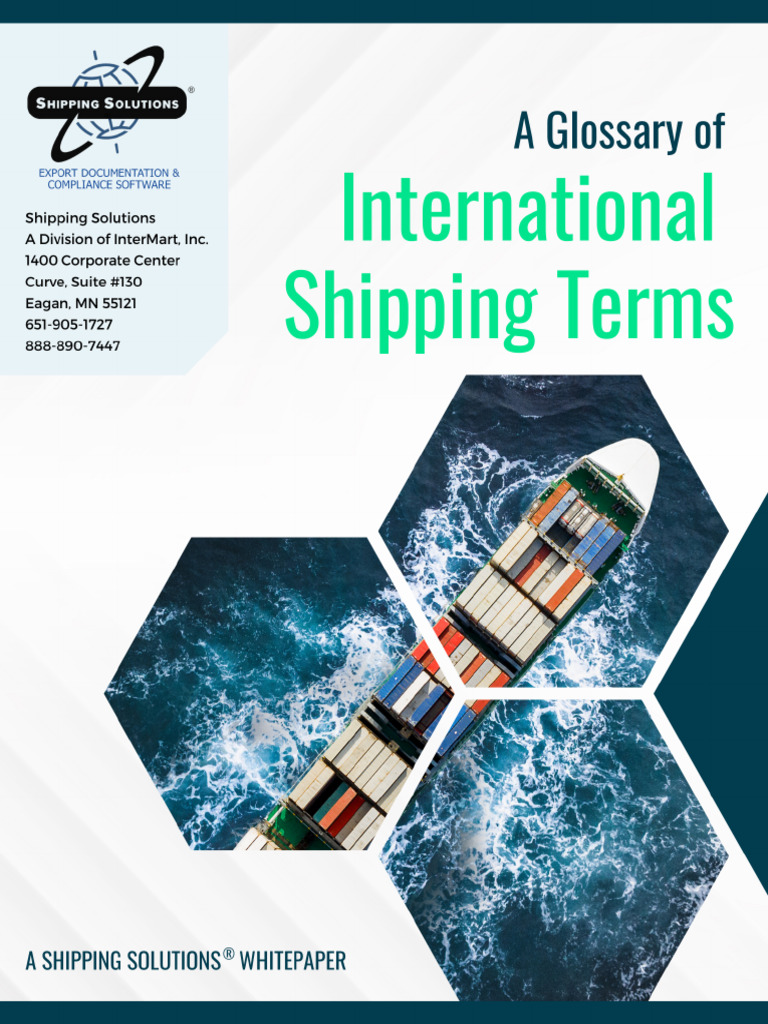 A Glossary of International Shipping Terms Shipping Solutions | PDF ...