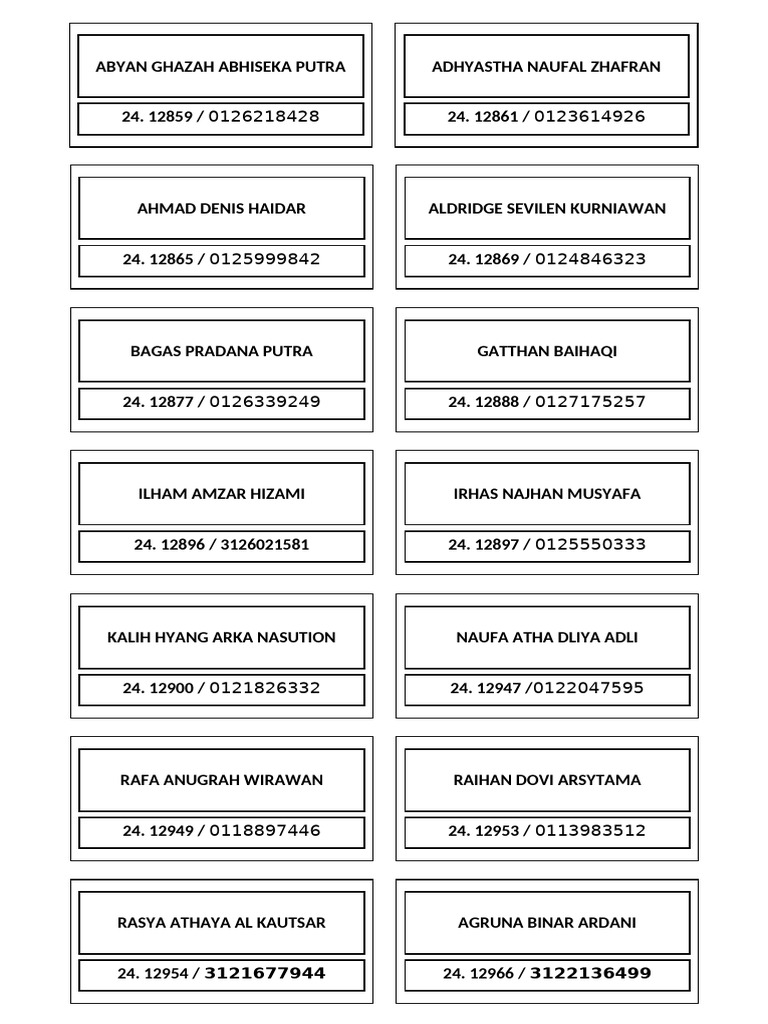 DESAIN LABEL NAMA RAPORT | PDF