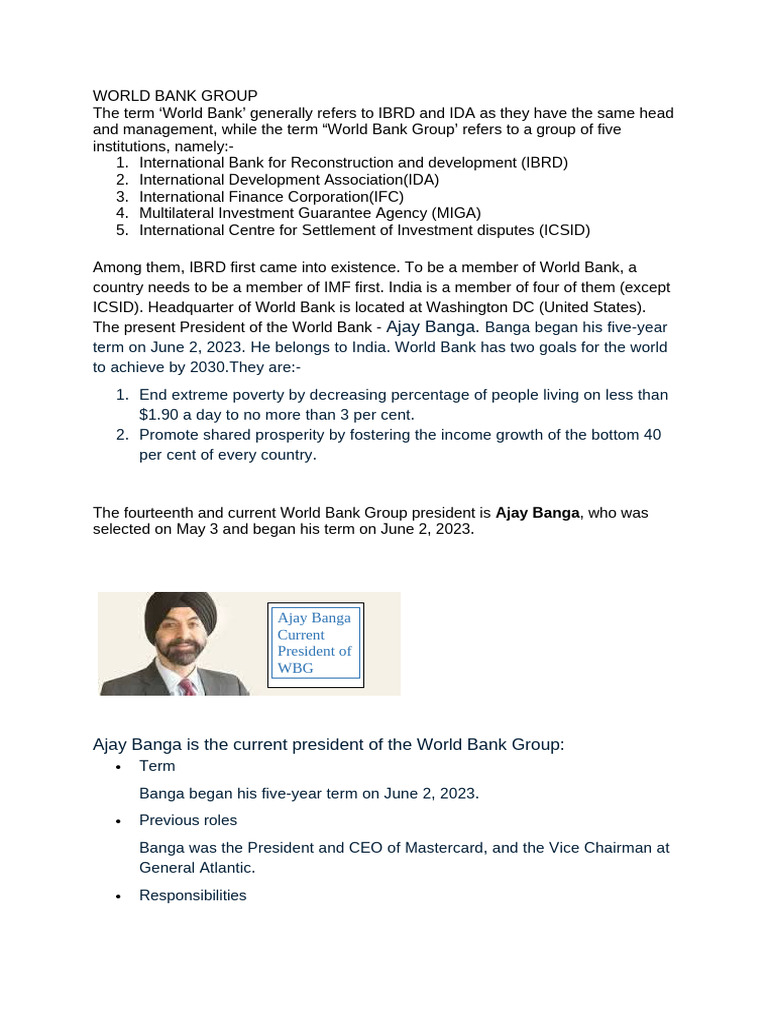 World Bank Group | PDF | World Bank Group | World Bank