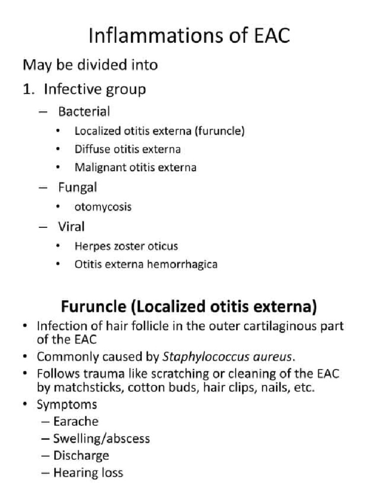 Diseases of EAC | PDF