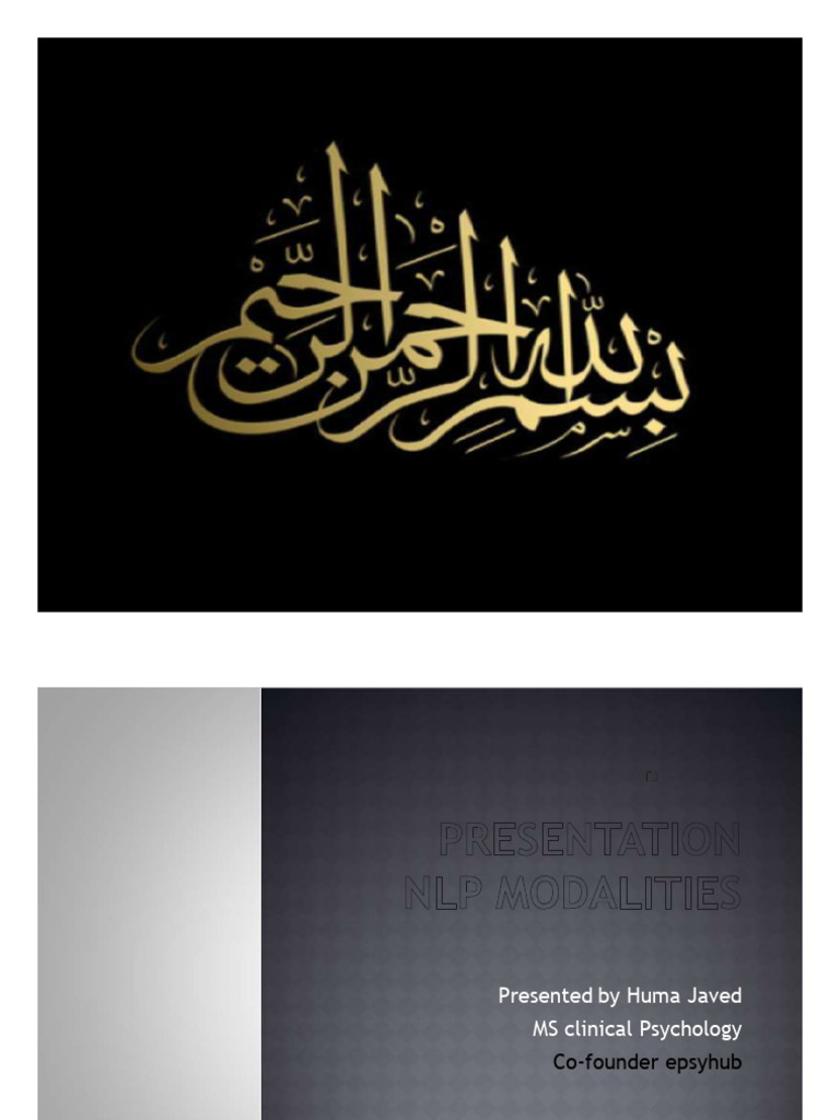 NLP Modalities | PDF | Perception | Senses