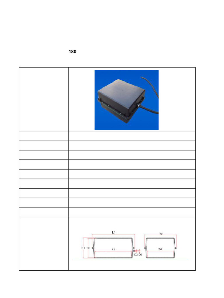 Battery Box Datasheet | PDF