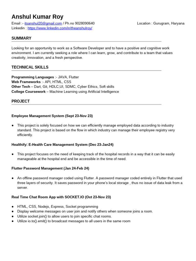 Anshul Kumar Roy | PDF