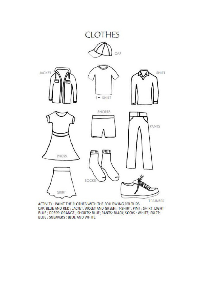 Clothes Activity | PDF