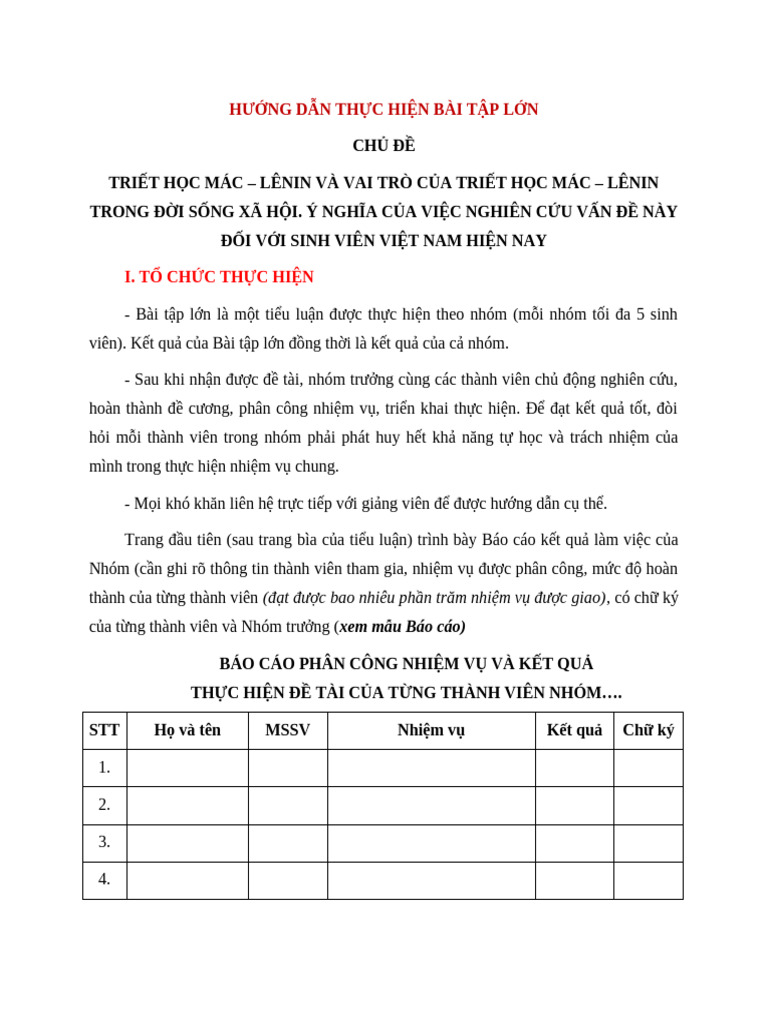 BTL - TH MLN Và Vai Trò TH MLN | PDF