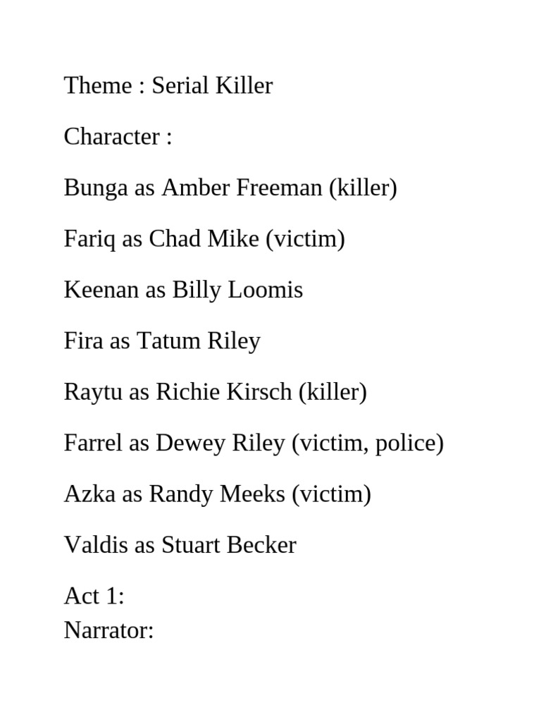 Scream Script Revisi | PDF