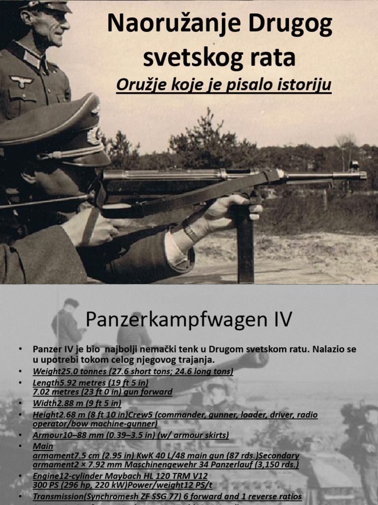 Naoružanje Drugog Svetskog Rata | PDF