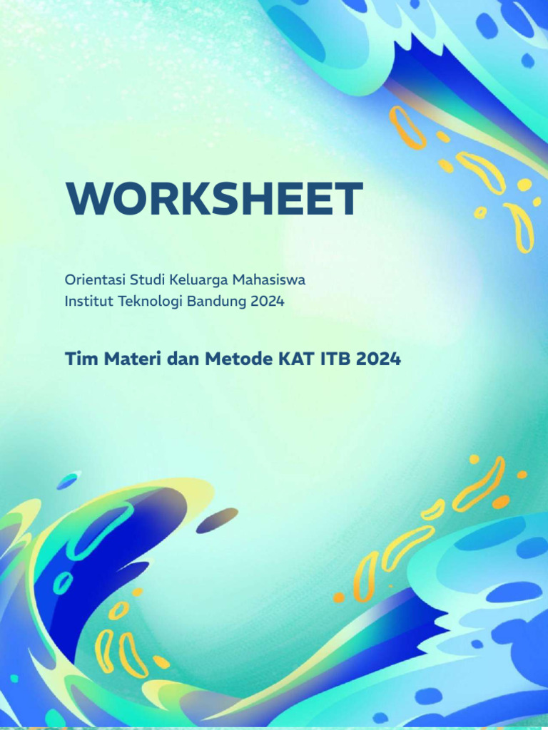 Worksheet Oskm Itb 2024 | PDF
