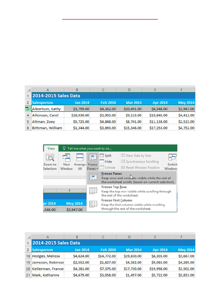 Chapter 6 | PDF | Microsoft Excel | Menu (Computing)
