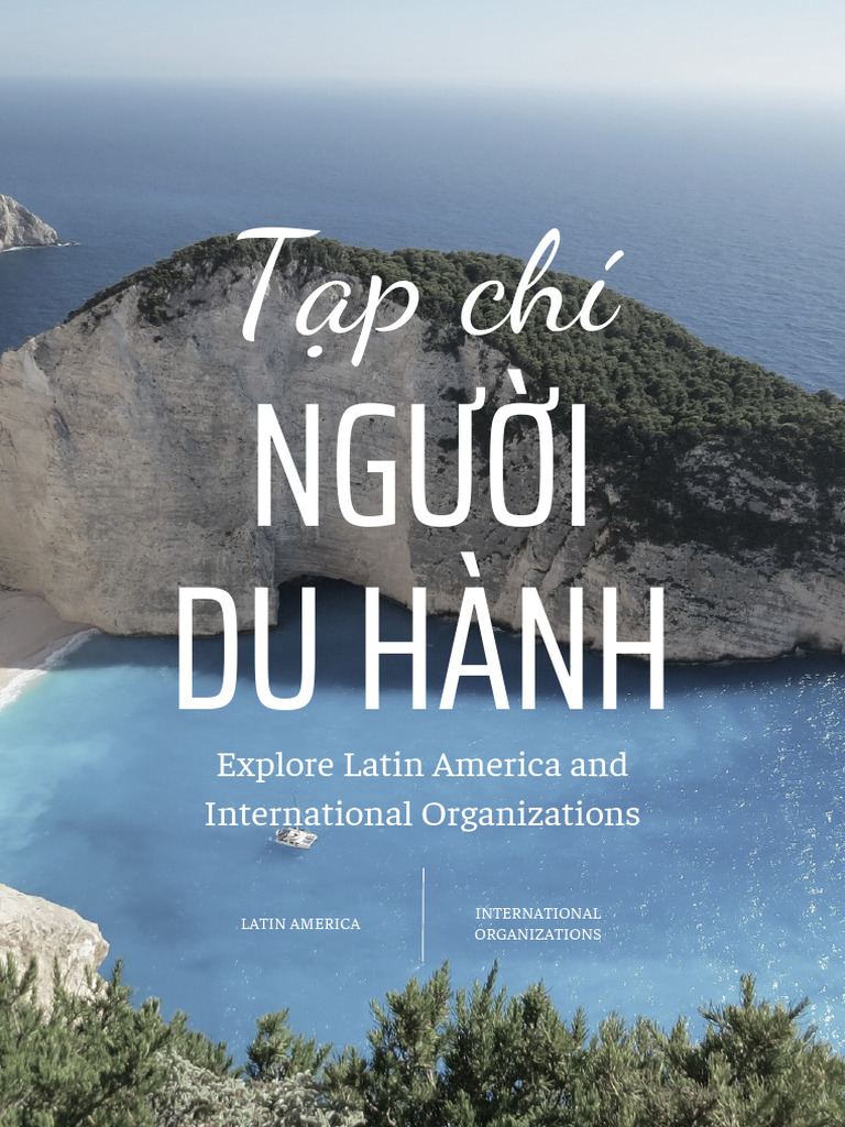 Blue and White Minimalist Travel Magazine | PDF