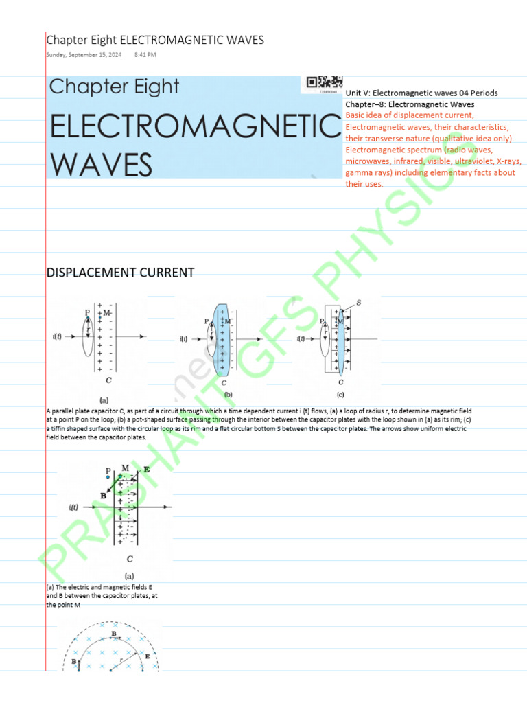 Teaching Electromagmetic Waves Compressed Watermark | PDF | Electromagnetic Radiation | Waves