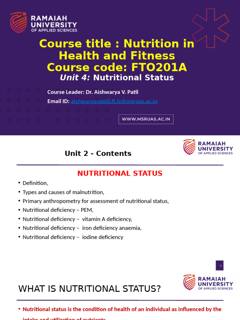 Nutritional Status Assessment Techniques | PDF | Weighing Scale ...