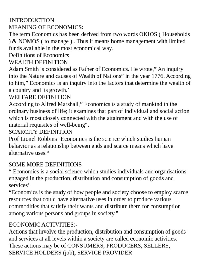 INTRODUCTION Stats CH - 1 | PDF | Statistics | Economics