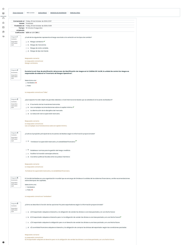 Parcial Final 3 Gestion Del Riesgo Financiero | PDF | Basilea Ii | Opción (Finanzas)