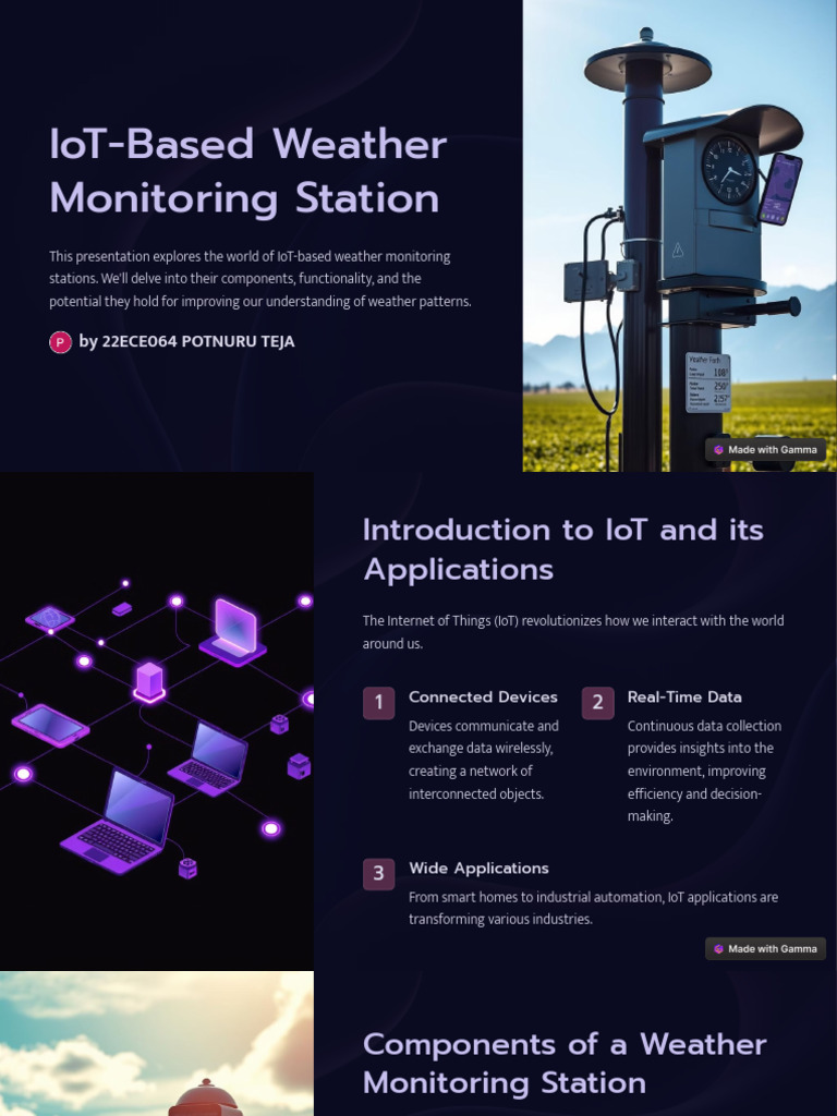 IoT Based Weather Monitoring Station | PDF | Internet Of Things ...