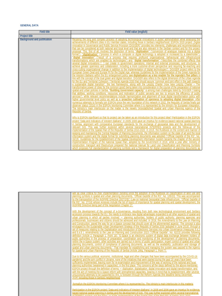 Concept Note Draft Opisa | PDF | Urban Planning | Needs Assessment