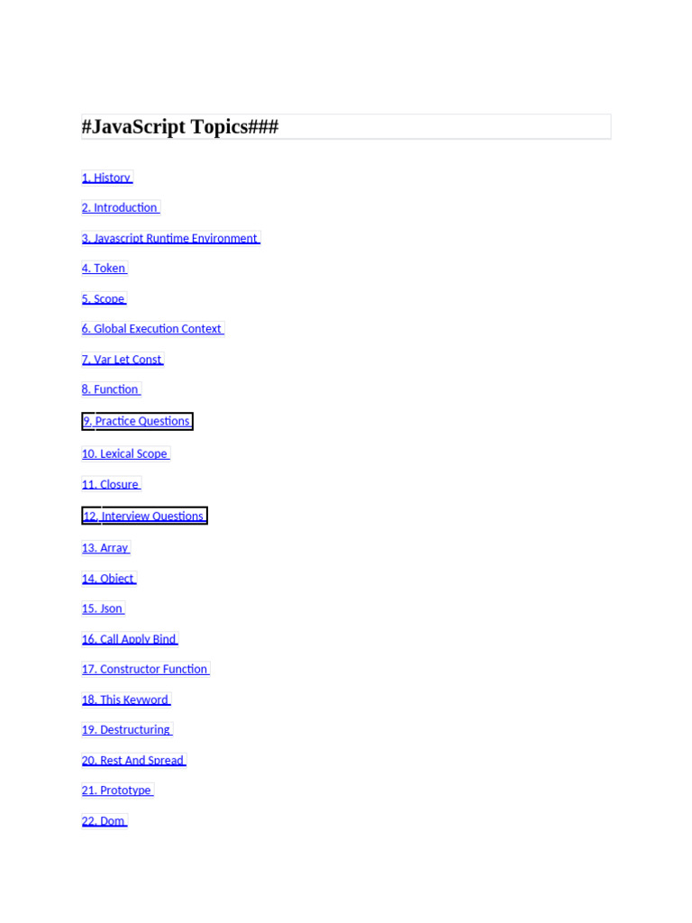 JavaScript Notes QSP | PDF | Scope (Computer Science) | Java Script JavaScript Notes QSP | PDF | Scope (Computer Science) | Java Script