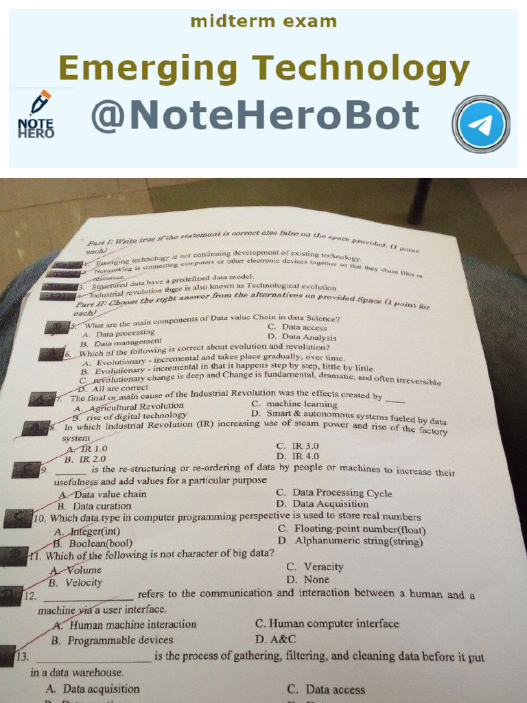 Emerging Tech Mid #3 @NoteHeroBot | PDF