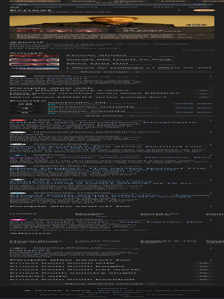 Ernest Keith Smith About Him - Google Search | PDF | Country Music ...