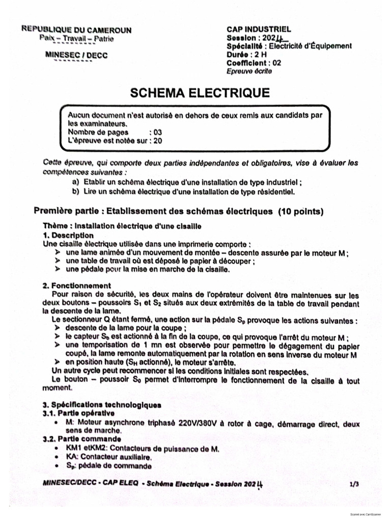 Schéma Électrique 2024 | PDF