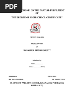 Disaster Management Project Class9 Complete | PDF | Tsunami | Emergency ...