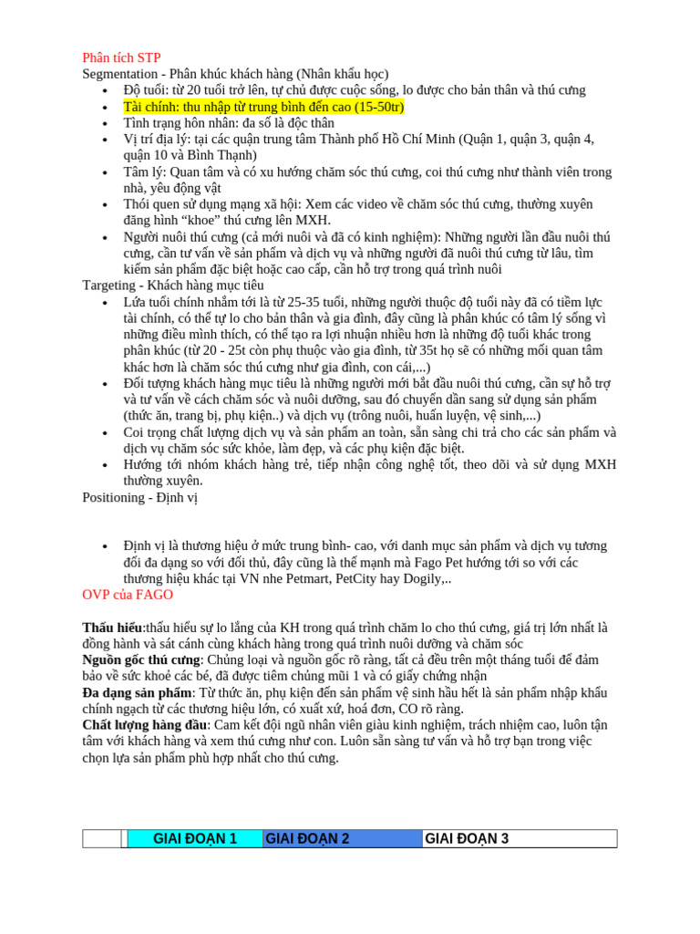 Phân Tích STP | PDF