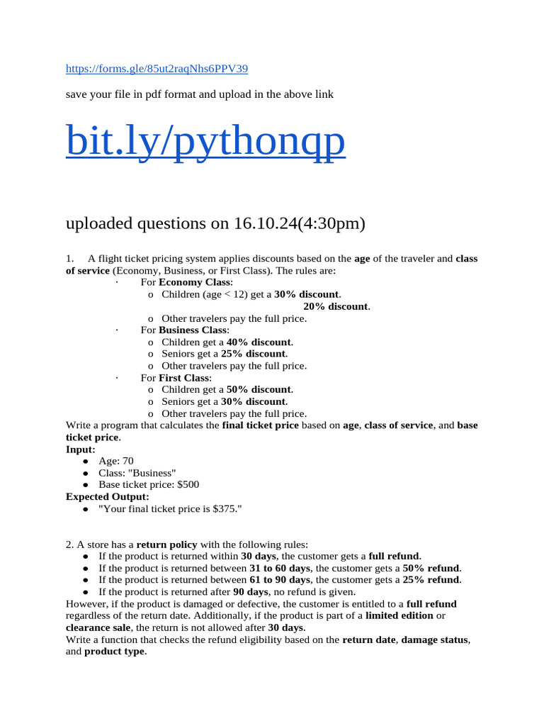 Python Lab Questions | PDF | Insurance | Fee