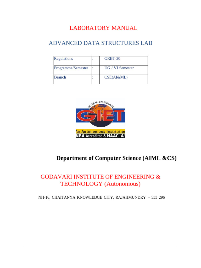Ads Lab Manual Pdf Discrete Mathematics Combinatorics 