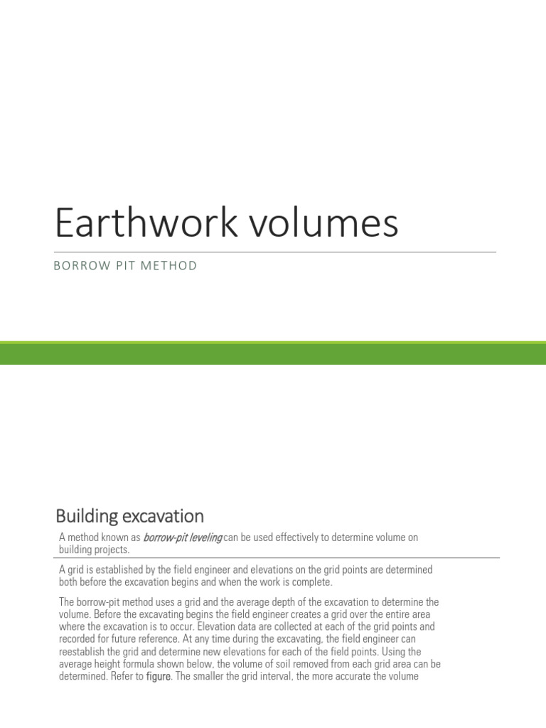 Lecture 6. Borrow Pit Method | PDF | Density | Porosity