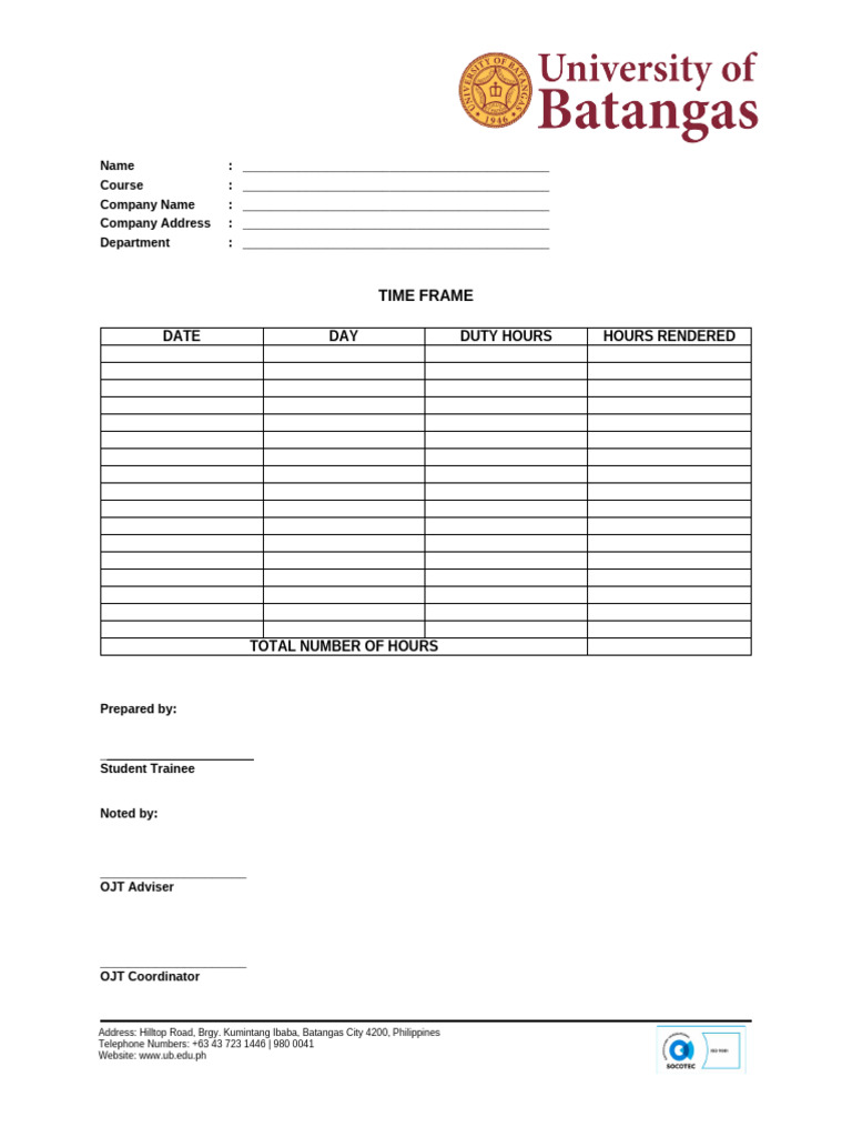 Proposed Time Frame 1 | PDF