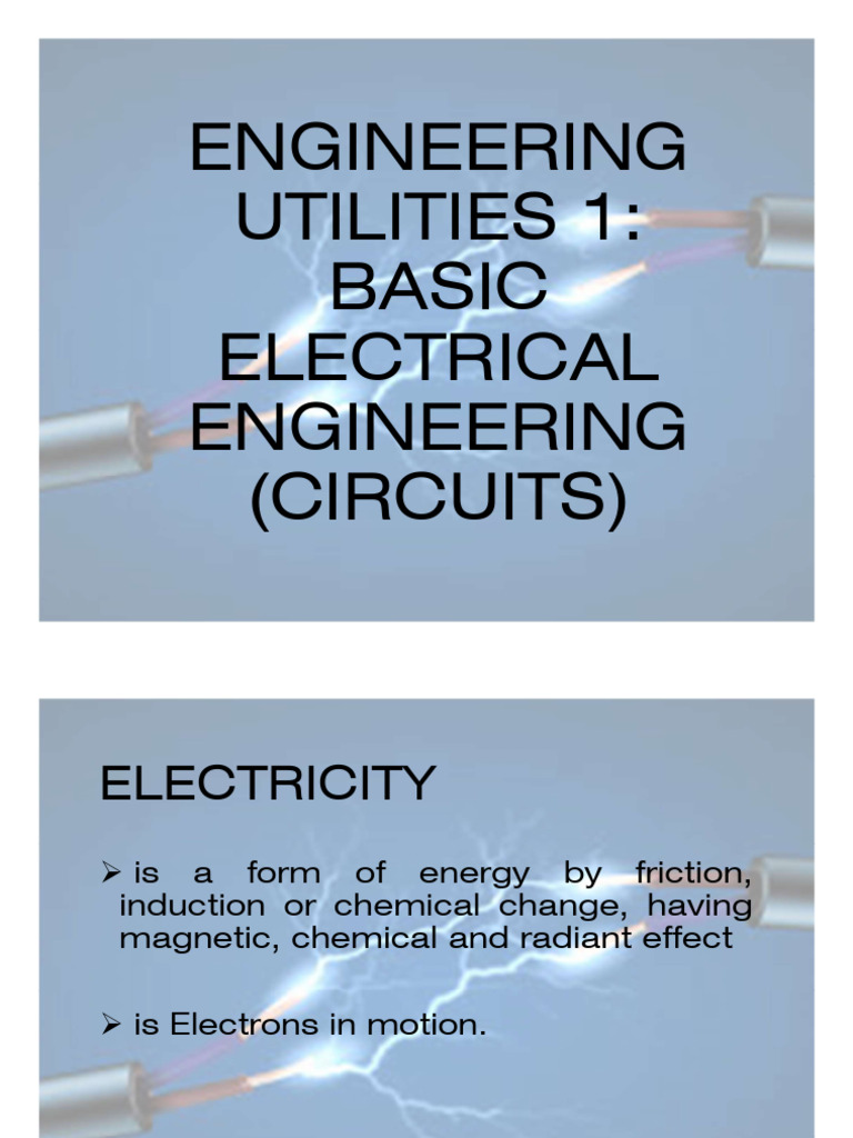 Basic Electrical Engineering Concepts | PDF | Alternating Current ...