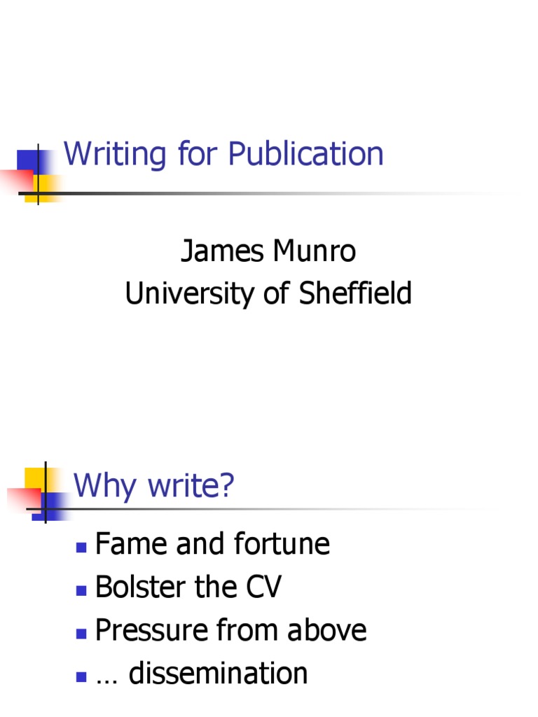 Writing To Publish | PDF | Cognitive Science