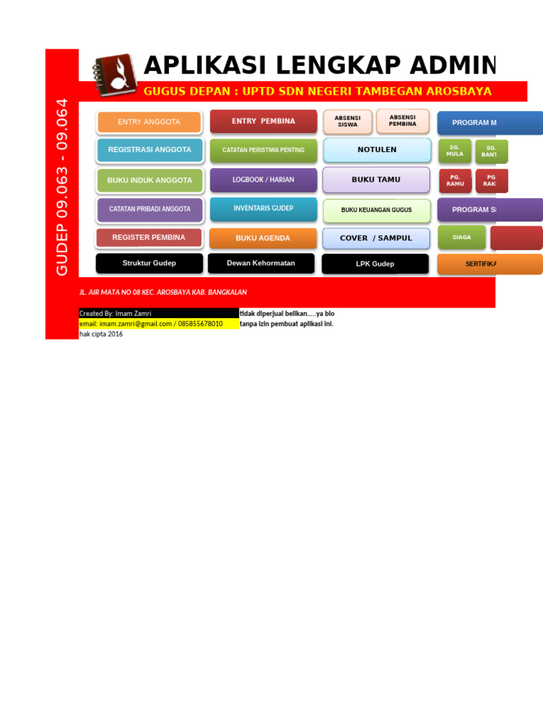 Contoh Administrasi Gudep Uptd Glagga 2 | PDF