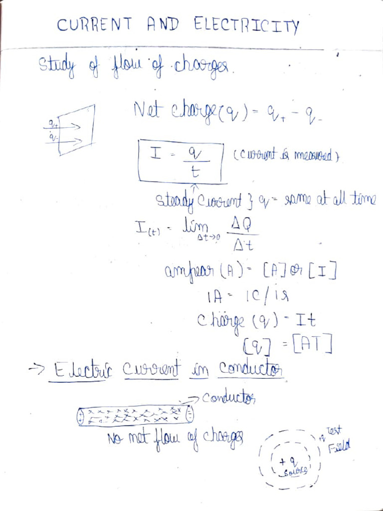Current Electricity | PDF | Teaching Methods & Materials