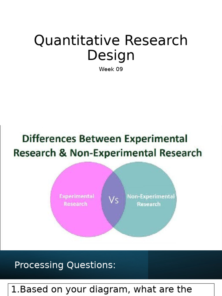 Research Design | PDF | Experiment | Quantitative Research